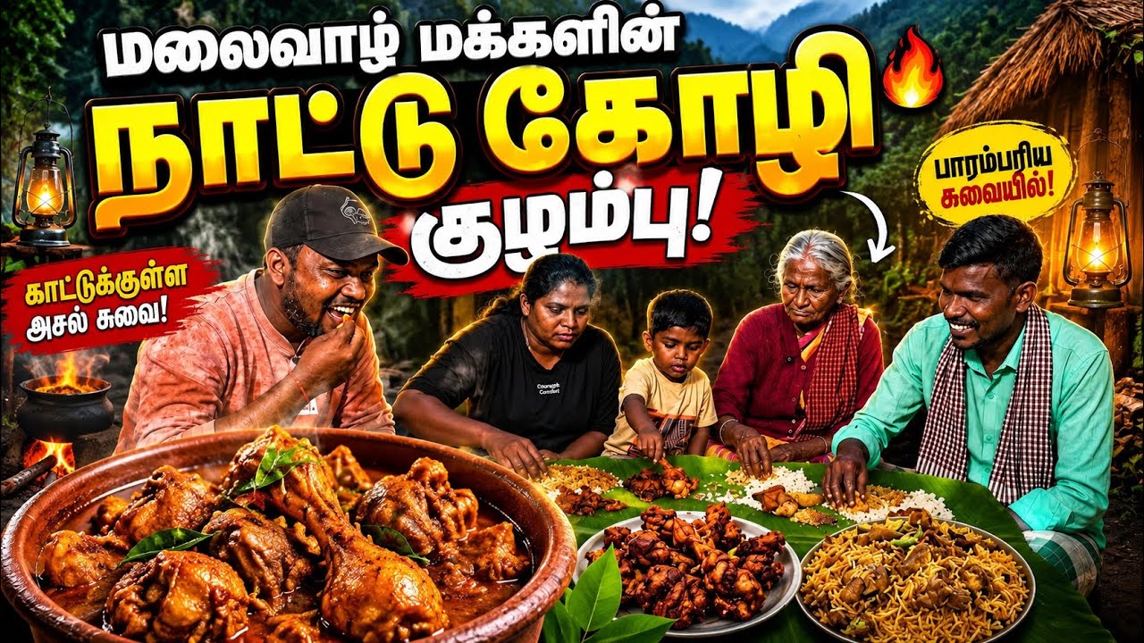 KADAMBUR TRIBAL VILLAGE NIGHT DINNER 🍽️ WITH TRIBAL PEOPLES - YouTube