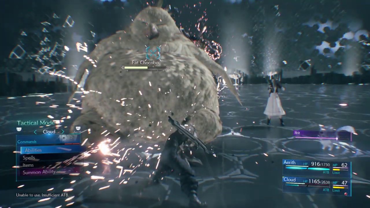 FINAL FANTASY VII REMAKE_ fat chocobo boss fight - YouTube
