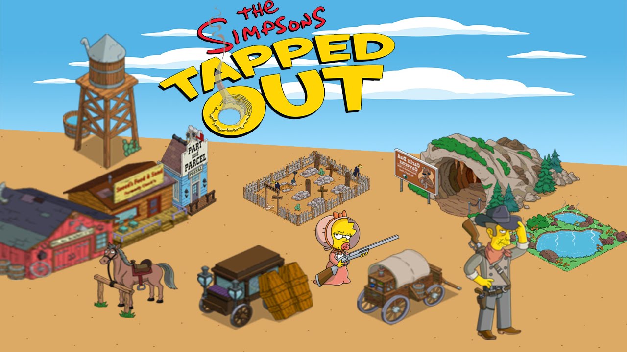 The Simpsons Tapped Out (Wild West Act 3 All Items) - YouTube