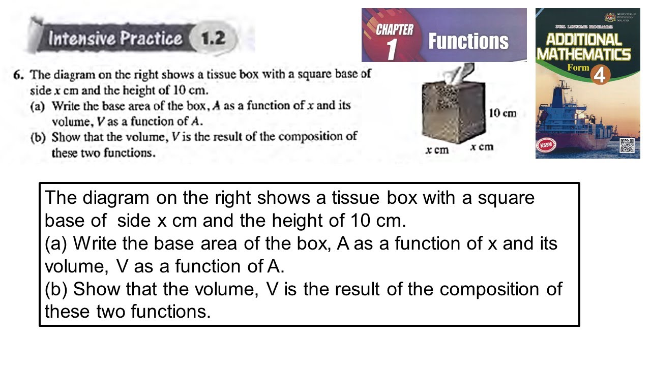 Functions intensive practice 1.2 Q6 latihan intensif 1.2 add maths form ...