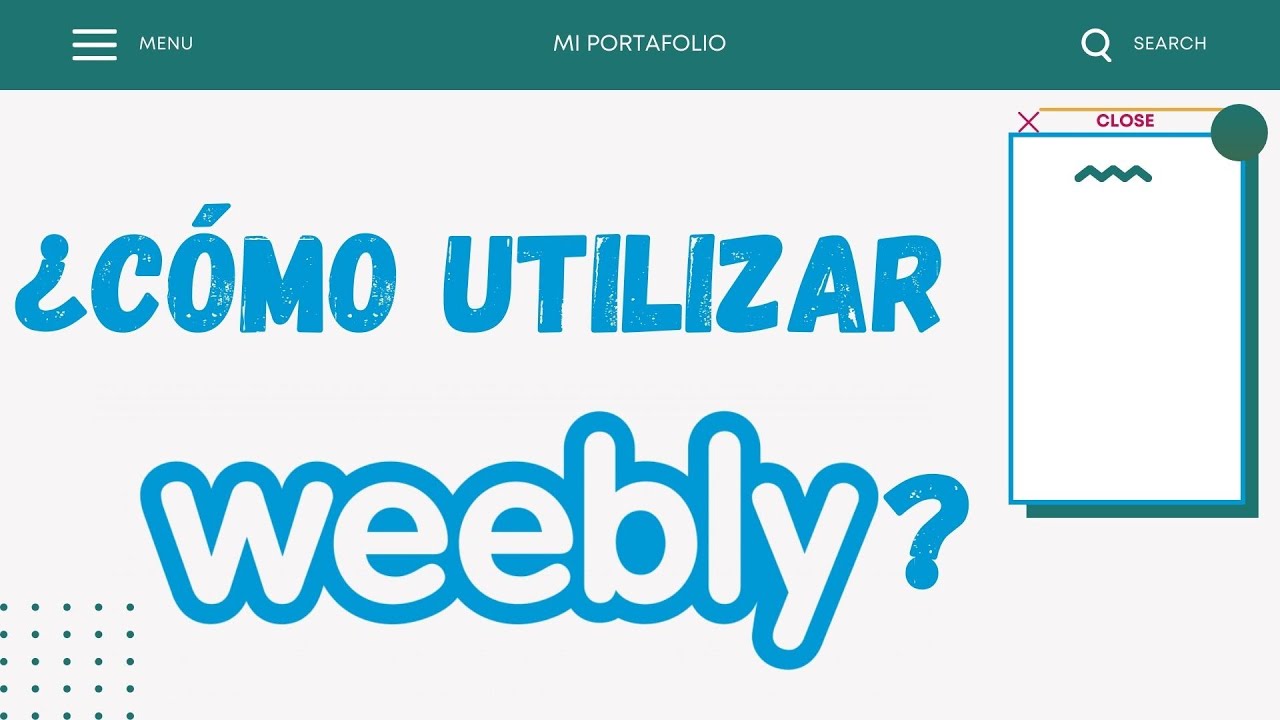 ¿Cómo utilizar Weebly? - YouTube