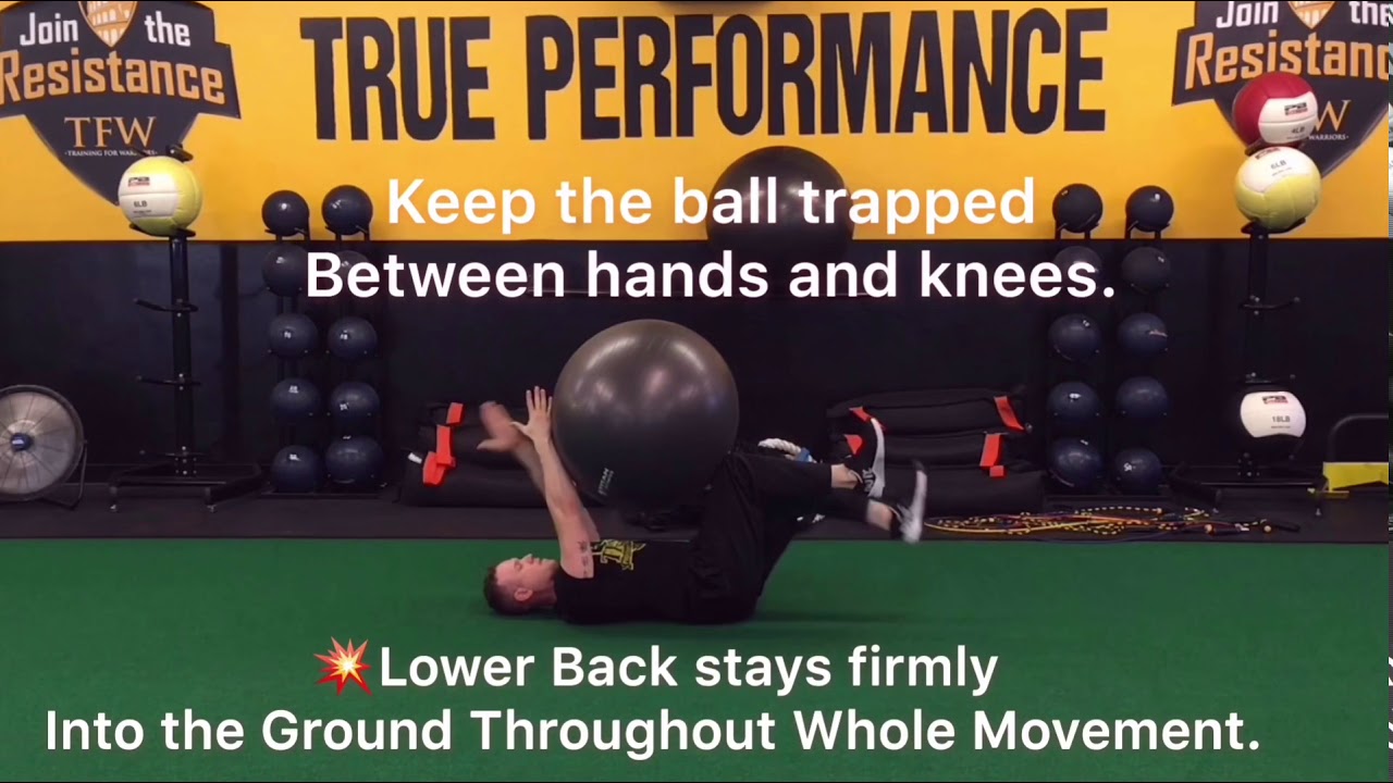 Stability Ball Dead Bugs - YouTube