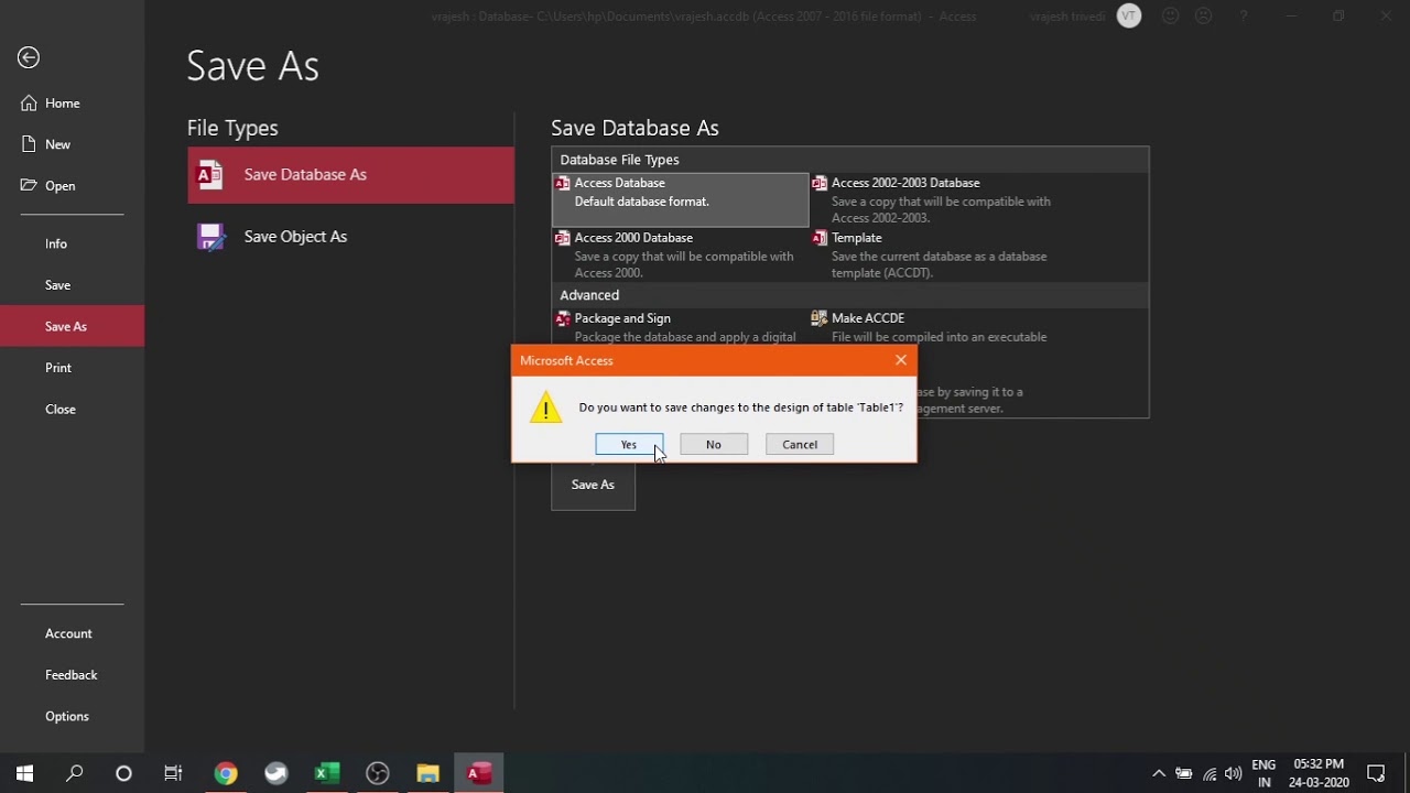 How to use MS Access - YouTube