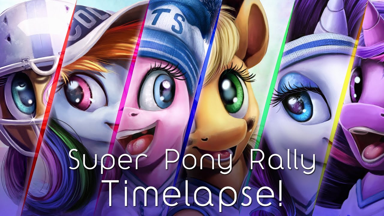 Super Pony Rally (Art timelapse) - YouTube