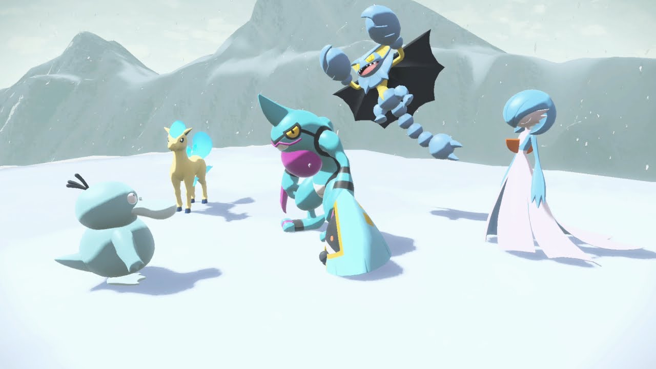 Shiny Blue Pokemon Team Meet [Pokémon Legends: Arceus] - YouTube