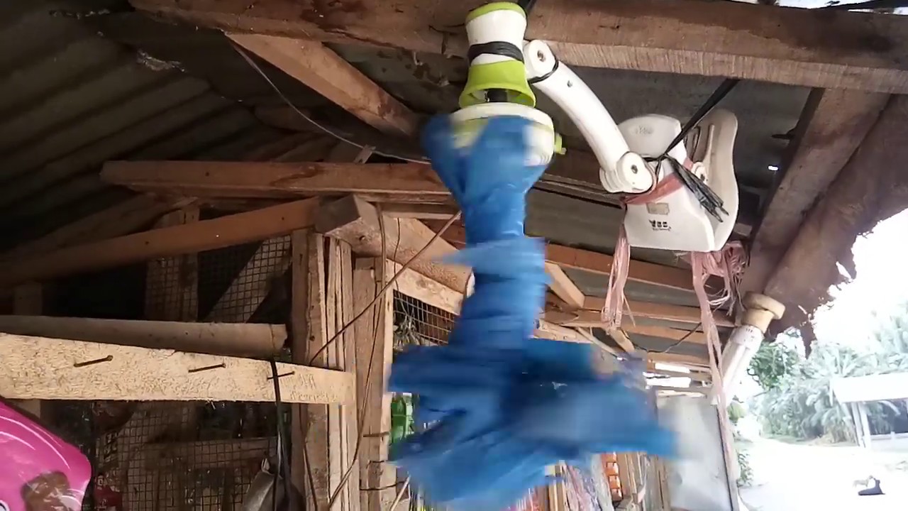 Improvised ceiling Fan, made of plastic cellophane - YouTube
