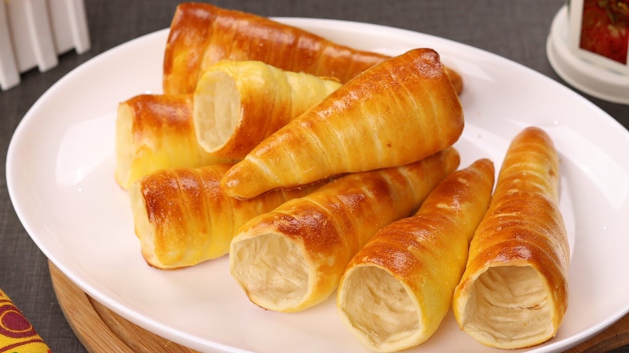 How To Make Cones ️ Cone Bread Recipe by (YES I CAN COOK) - YouTube