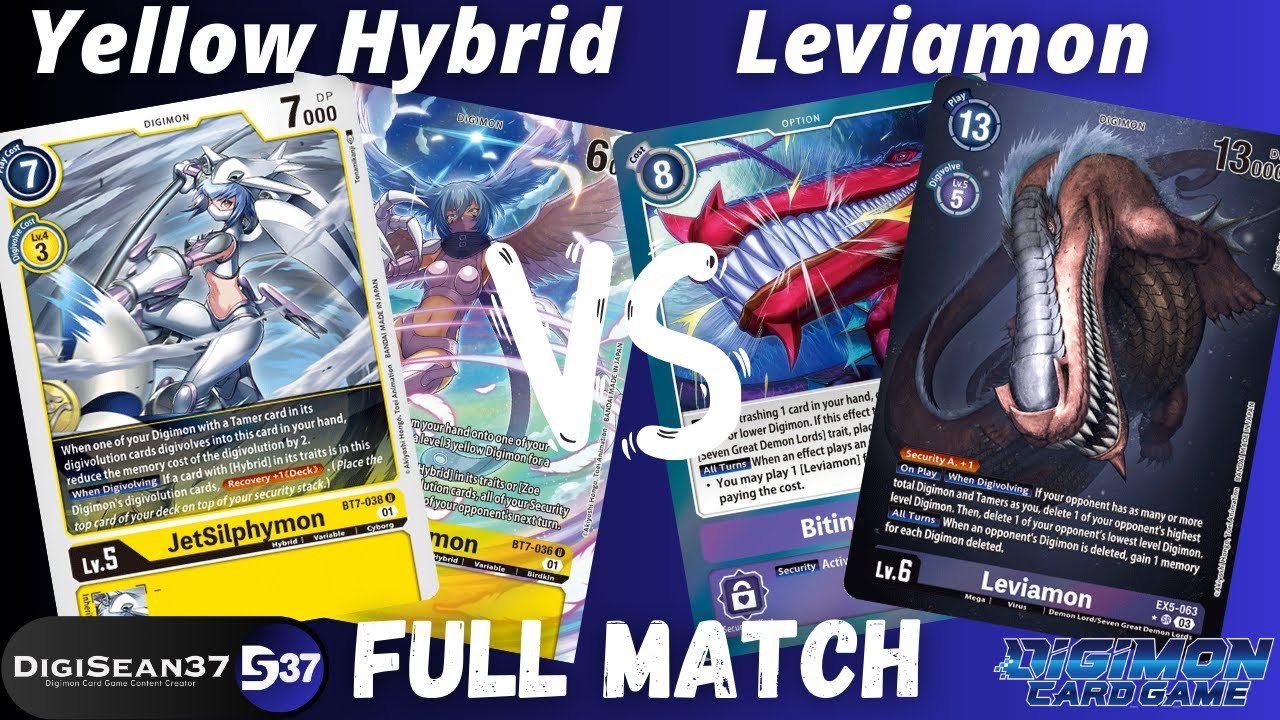 Yellow Hybrid VS Leviamon | Digimon Card Game | EX5 Animal Colosseum ...
