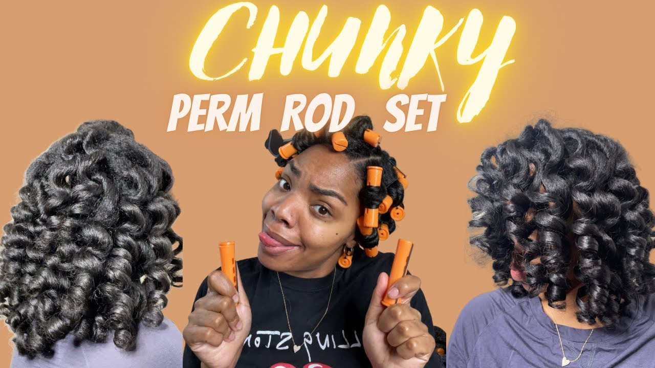 Quick Perm Rod Set on Blow Out | Natural Hair | Must TRY! - YouTube