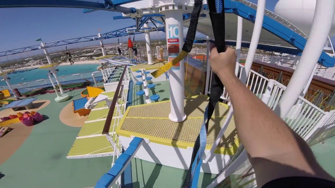 Carnival Breeze Ropes Course - YouTube