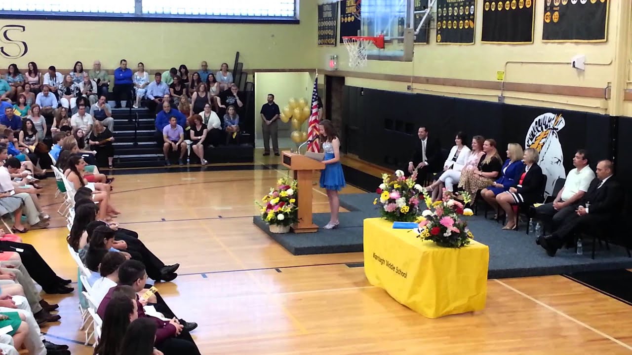 Casey's 8th Grade Graduation Speech 6-13-14 - YouTube
