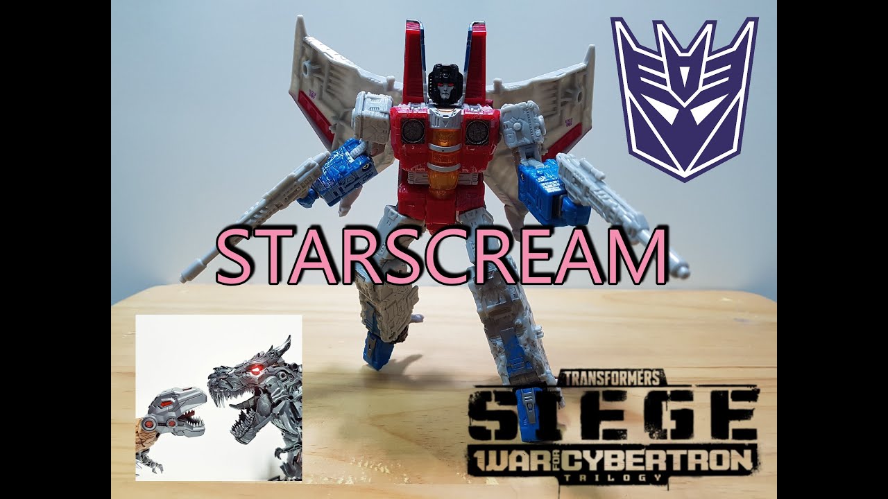 Hasbro Transformers WFC Siege Starscream Voyager Class Transformation ...