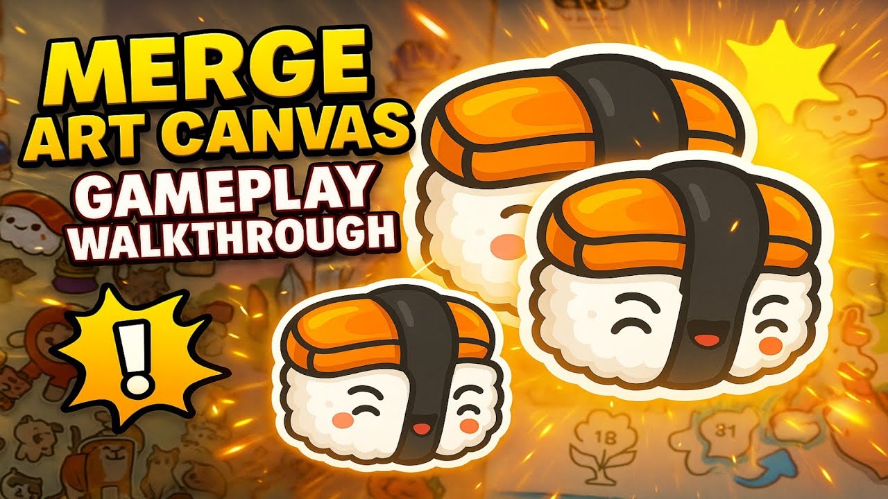Merge Art Canvas: Relaxing Sticker Merge Gameplay Walkthrough (Android ...