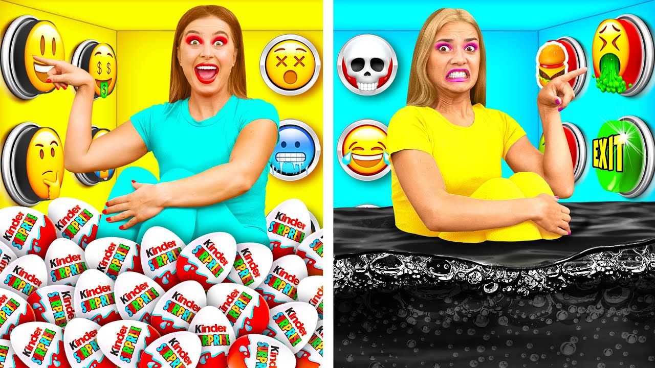 1000 Mystery Buttons Challenge Only 1 Lets You Escape | Crazy Challenge by Funny Funny - YouTube