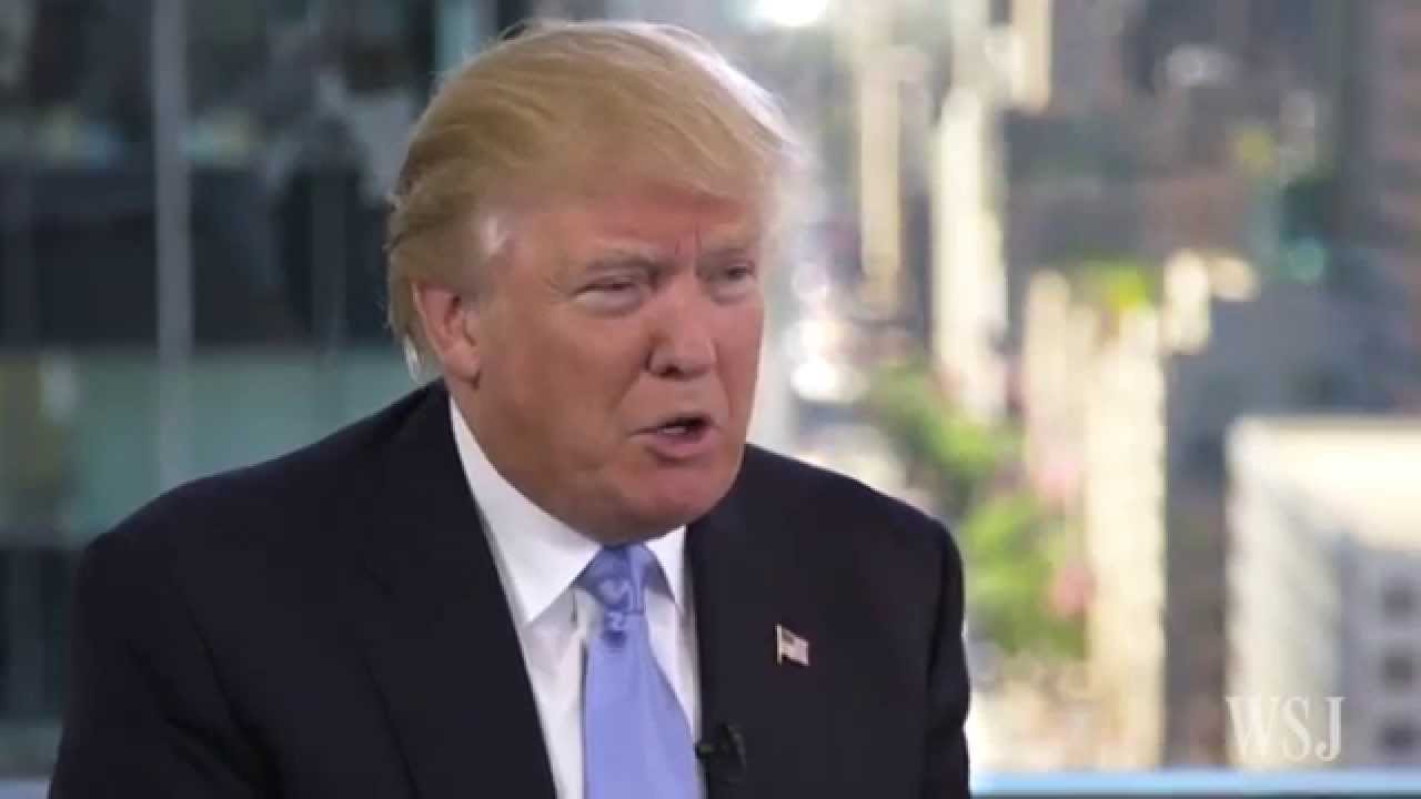 WSJ interview with Trump - YouTube