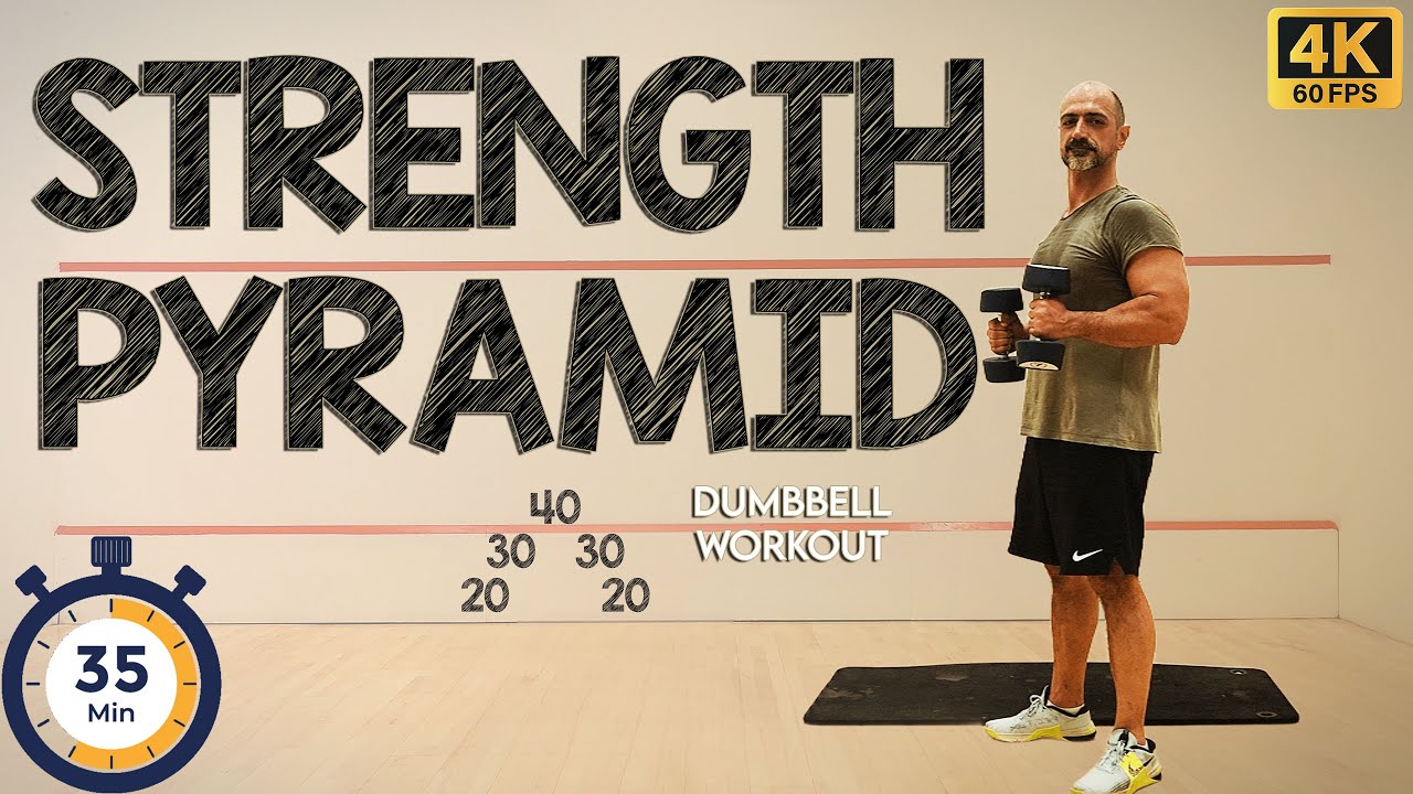 35 Min // Strength Pyramid // Dumbbell Workout // @onaydodanli - YouTube