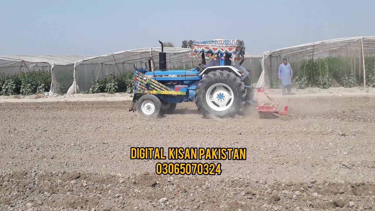 Ford 5880 tractor ki 11phalay hal per testing in punjab pakistan - YouTube