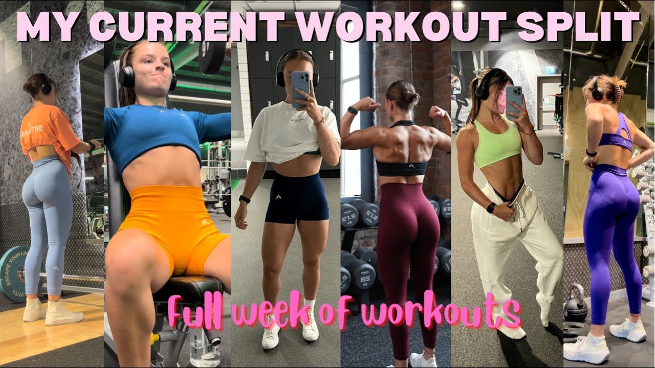 MY CURRENT WORKOUT SPLIT | full week of workouts - YouTube