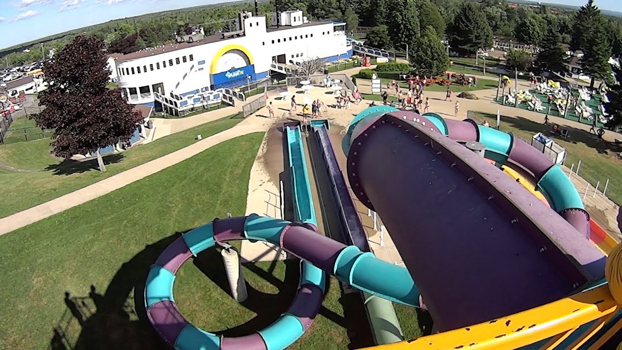 Tunnel Turbo Water Slide at Magic Mountain - YouTube