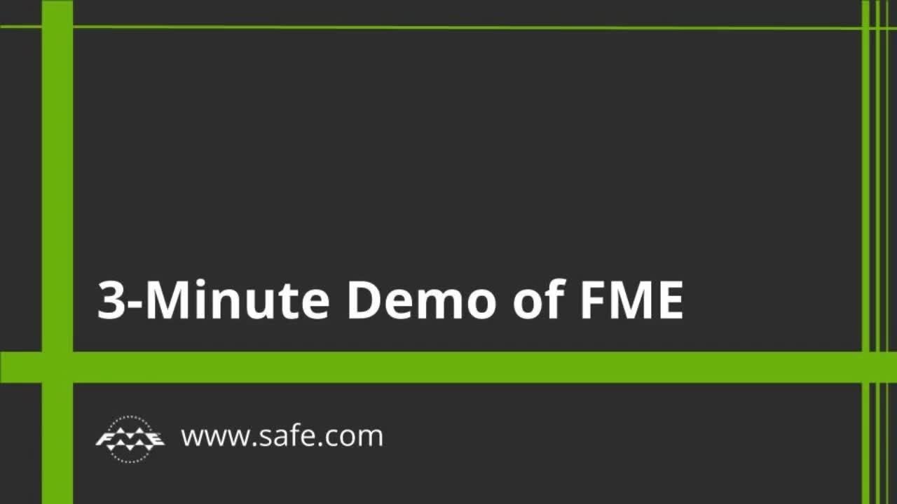 3-Minute Demo of FME Desktop - YouTube