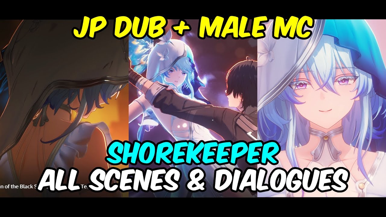 All Cutscenes & Dialogues Of The Shorekeeper In 1.3 Main Quest [JP Dub ...