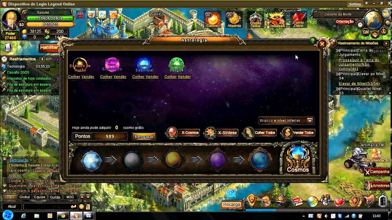 Cosmos-Legends Online ( agora peguei) - YouTube