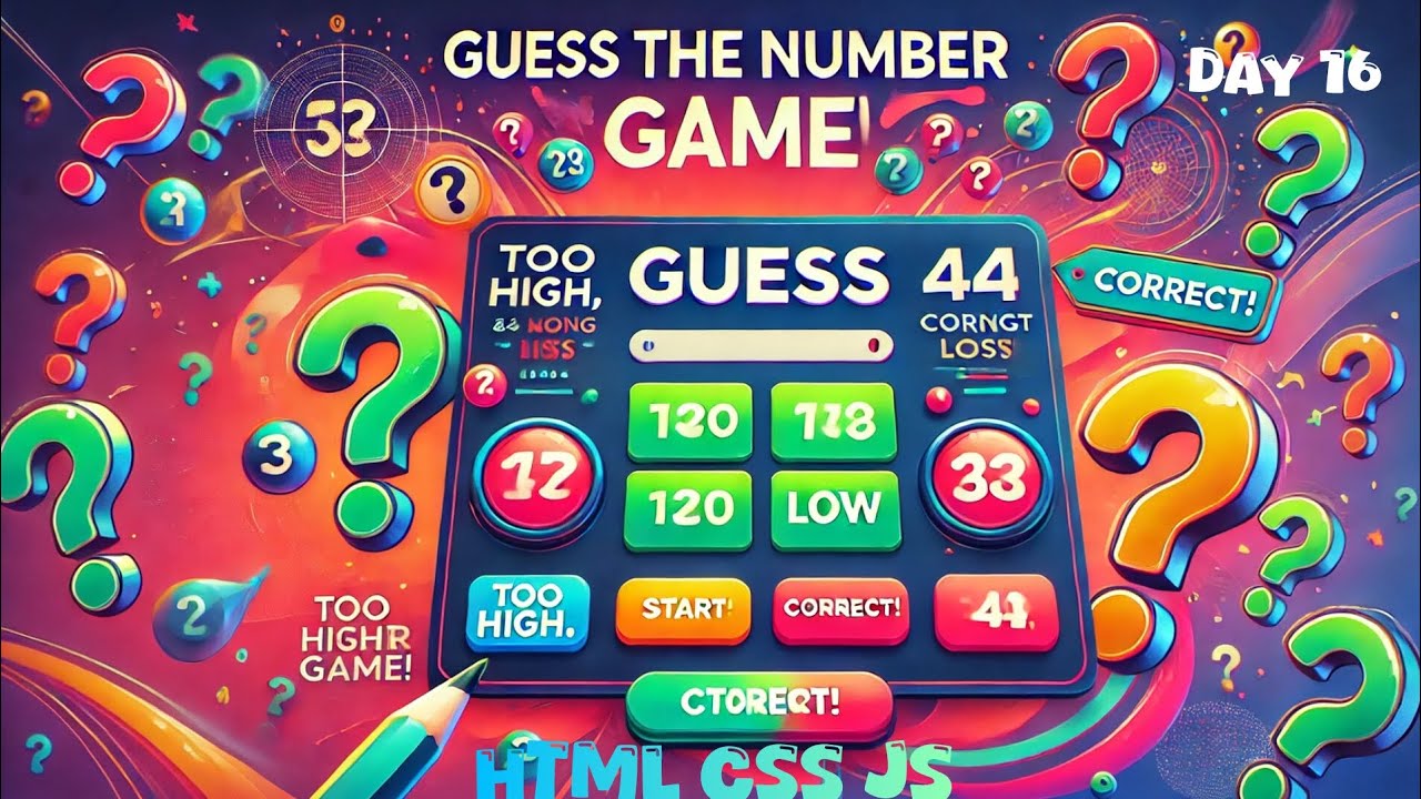 How To Create Number Guessing Game🎯 In Tamil Html Css Js 1798