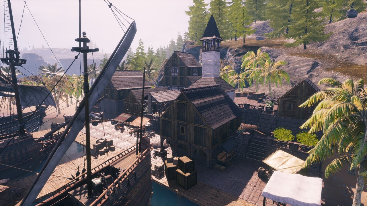 Port Town Build Conan Exiles - YouTube