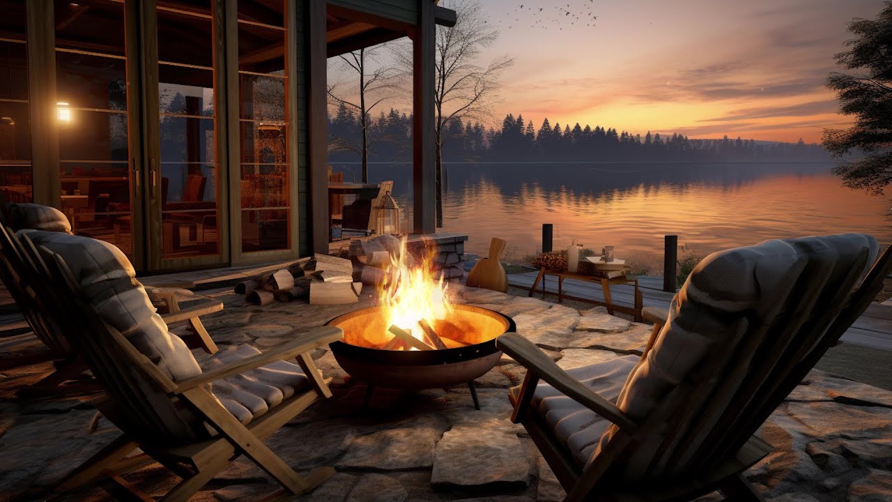 Sleeping in a Warm Fire Camp | Comforting Atmosphere with Soothing Fire ...