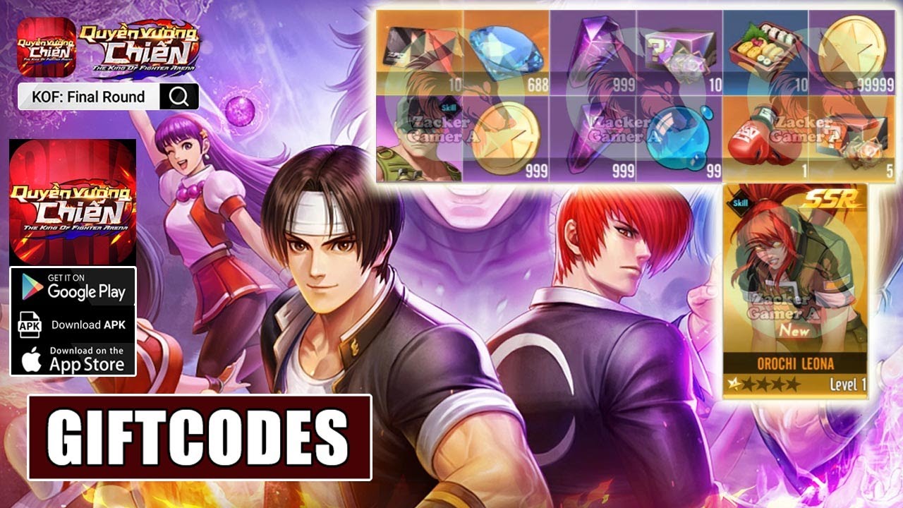 KOF Final Round & Free 2 Giftcodes - How to Redeem Code | KOF Final Round 2 Codes - YouTube