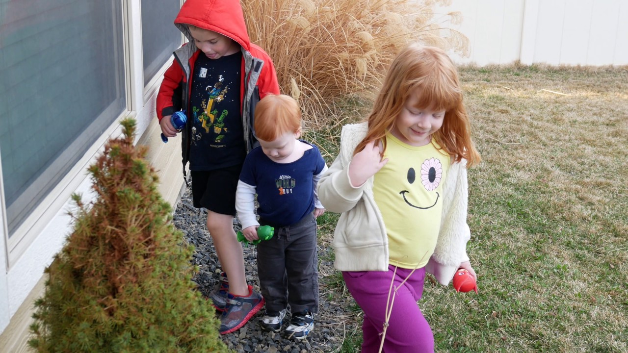 Kids Playing Outside First Day of Spring - YouTube
