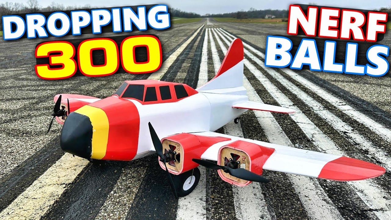 400 FOOT Nerf Pellet DROP from a B-17 Bomber! - YouTube