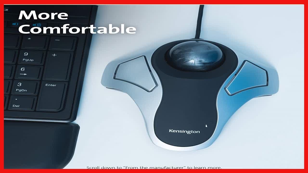 Kensington Orbit Trackball Mouse (K64327F) - YouTube
