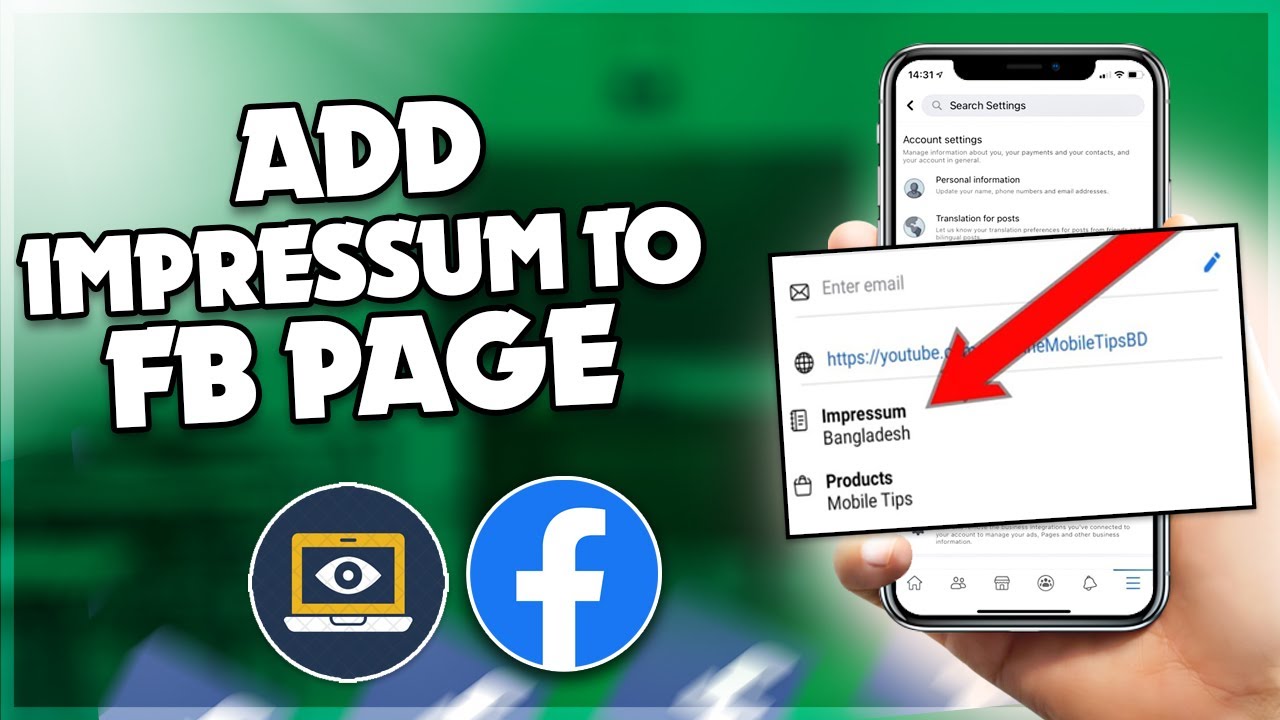 Add Impressum to Facebook page | F HOQUE | - YouTube