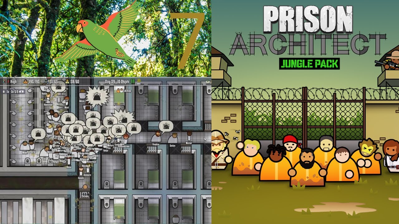 Prison architect jungle pack dlc the criminally insane intake - YouTube