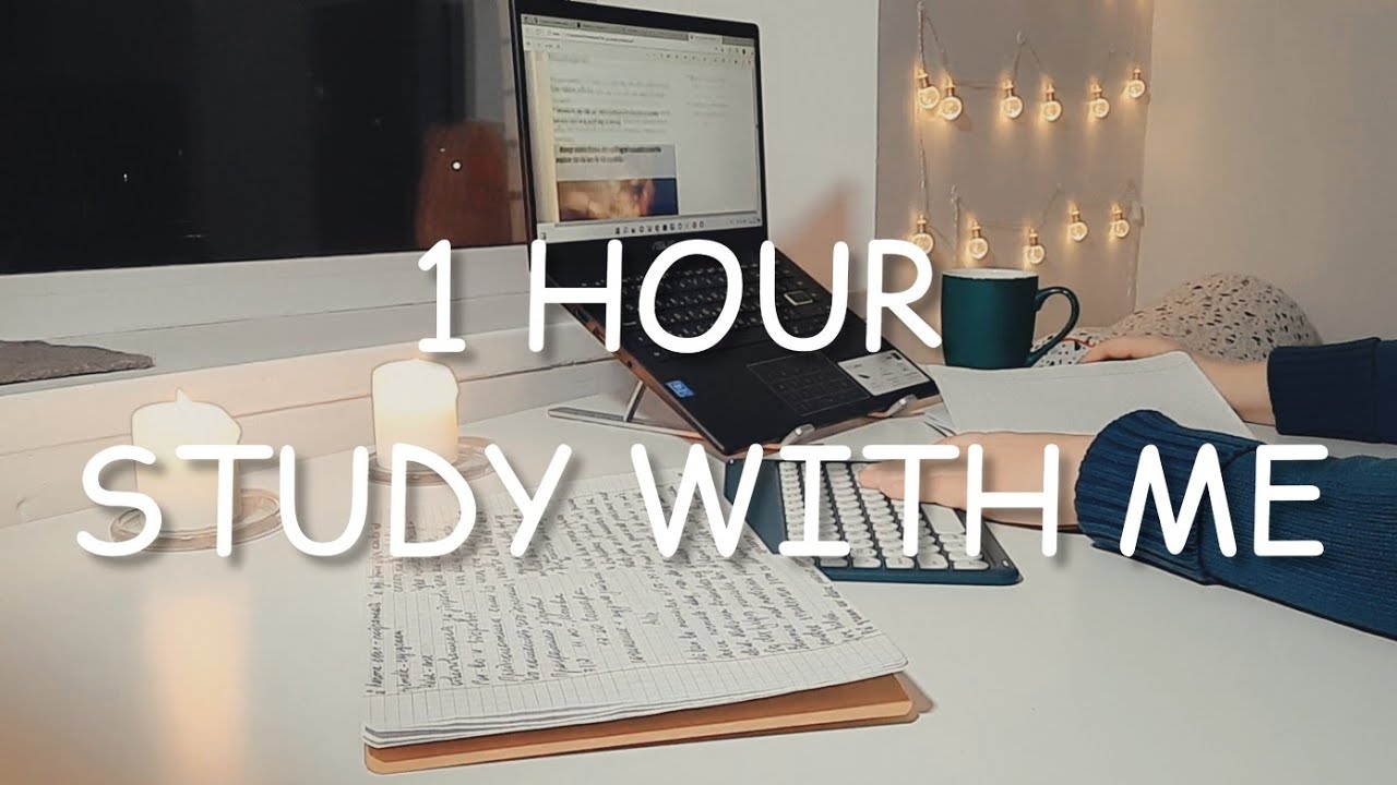 1 HOUR STUDY WITH ME | BACKGROUND NOISE, NO BREAK, NO MUSIC| STUDY WITH ...