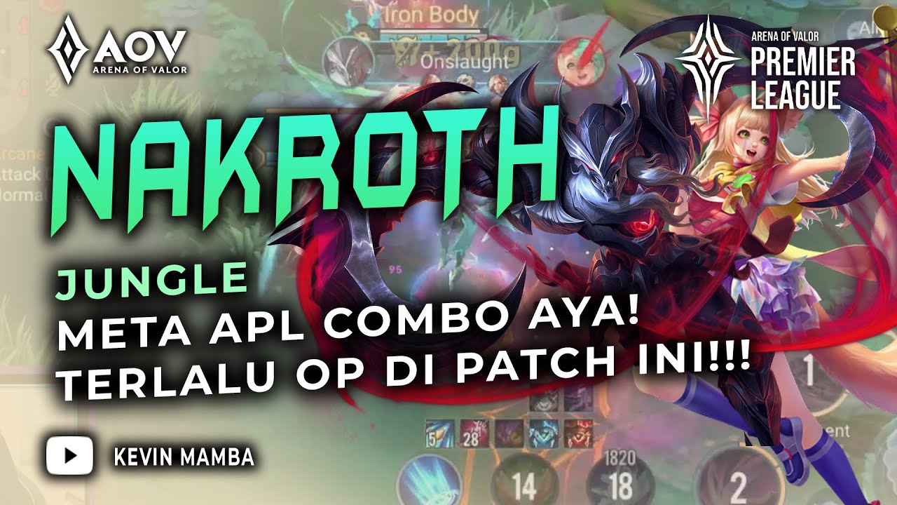 NAKROTH JUNGLE COMBO AYA LAGI OP BANGET DI APL!!! | AoV | 傳說對決 | RoV ...