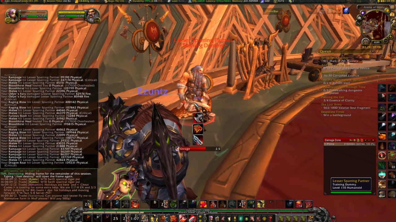 Wow Fury Warrior - Battle Cry + Bloodthirst = No enrage? - YouTube