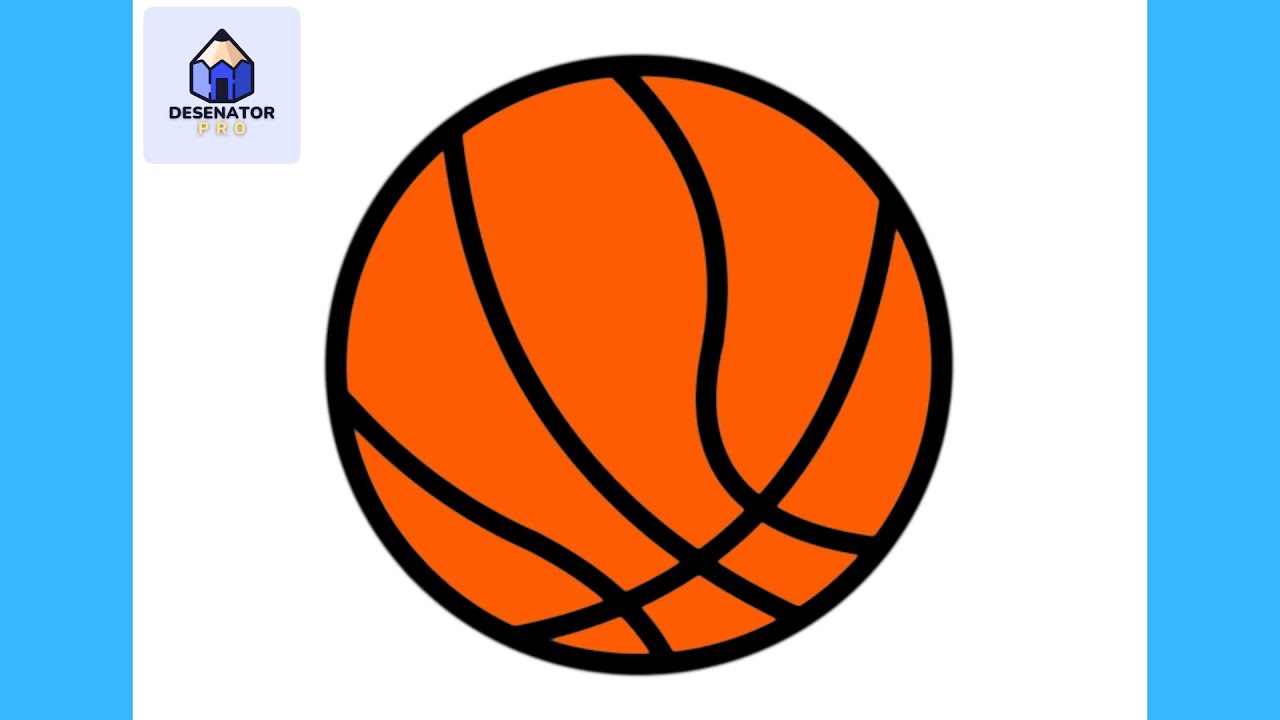 Cum Să Desenezi O MINGE De BASCHET | Usor Pas cu Pas Tutorial pentru ...