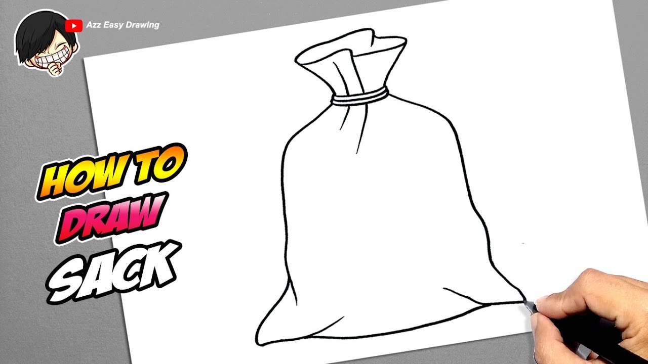 How to draw a Sack - YouTube
