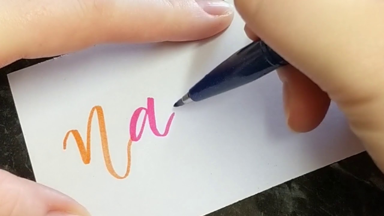 Naomi - modern calligraphy name - YouTube