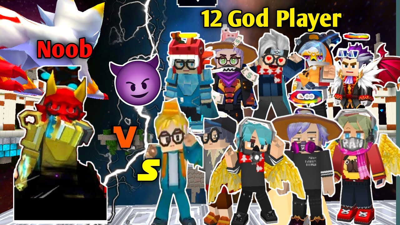 1v12 with God Player +PC player also in Bedwars Blockman Go 😈 - YouTube