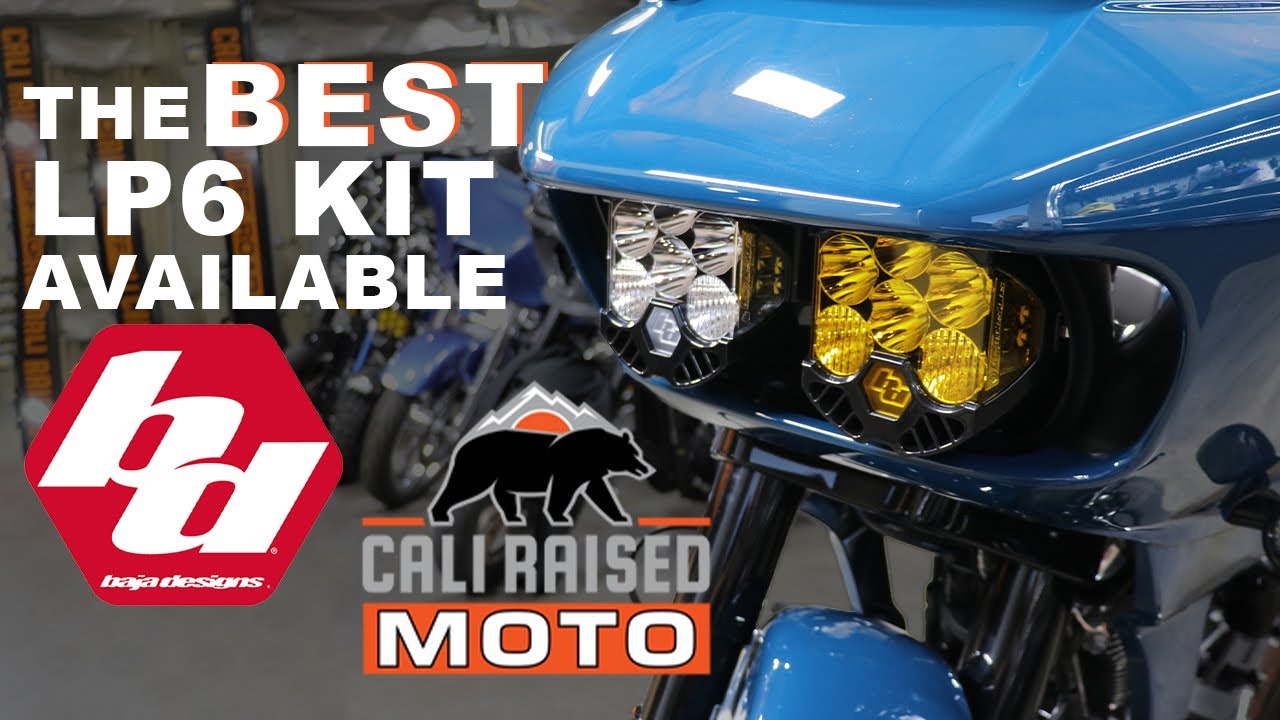 Harley Davidson Road Glide Install from Cali Raised Moto with Baja Designs LP6's - YouTube