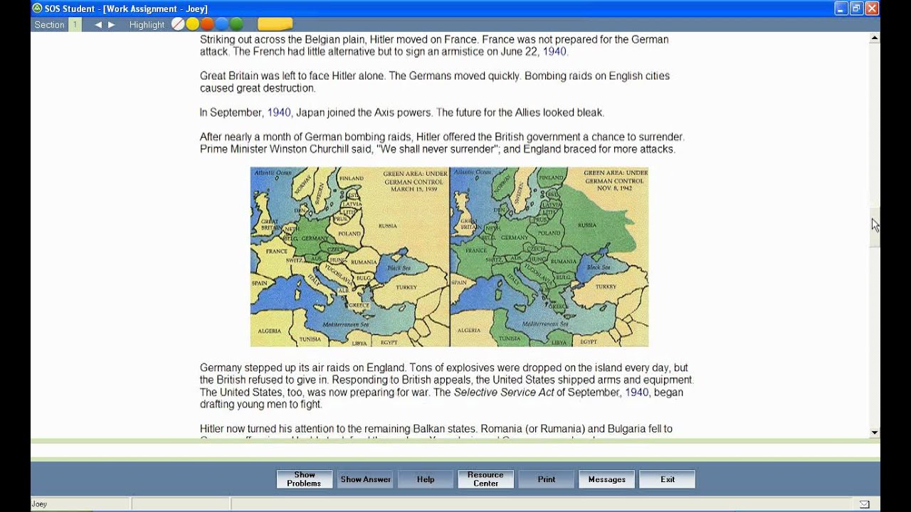 Switched-On Schoolhouse 10th Grade World History Demo - YouTube