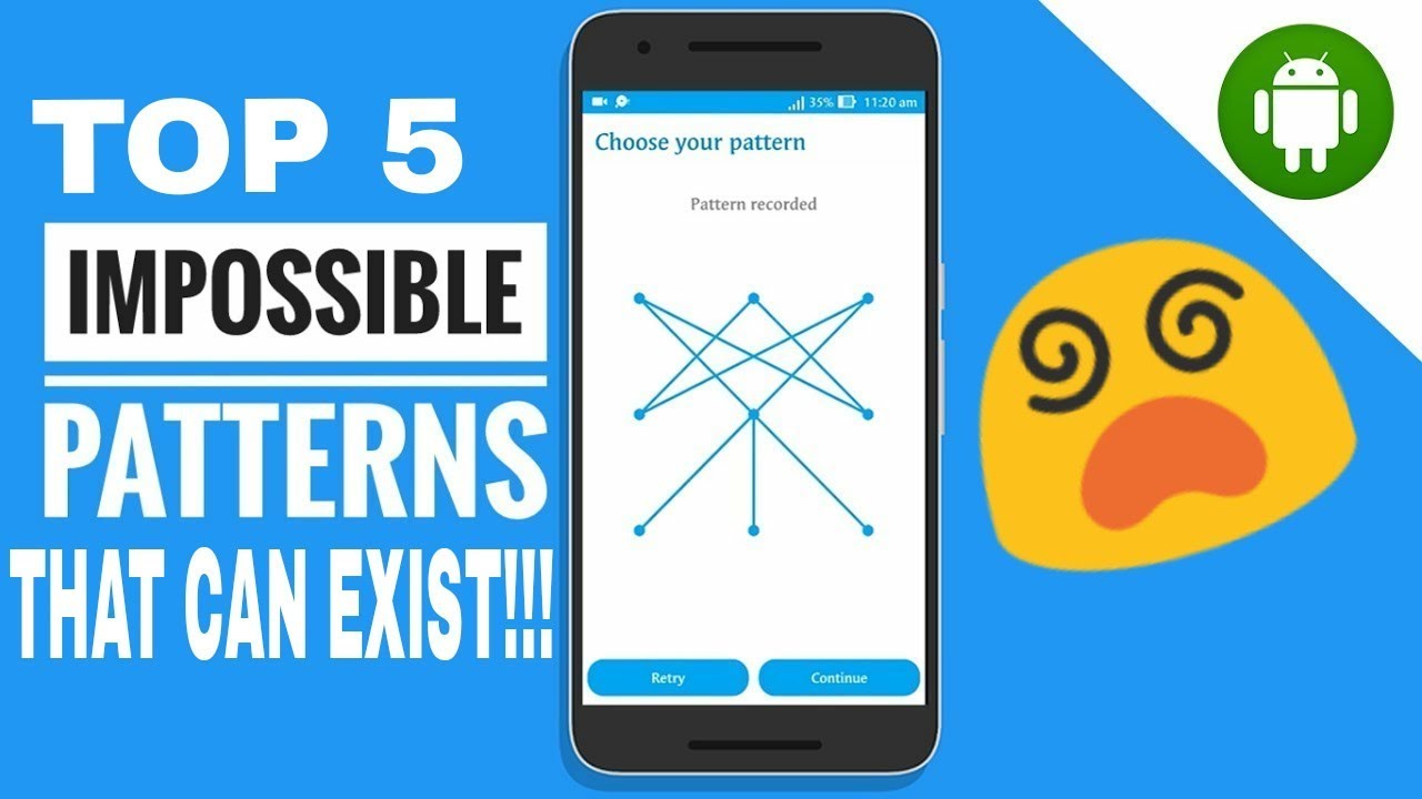 TOP 5 IMPOSSIBLE 😵PATTERN LOCKS THAT CAN BLOW YOUR MIND!! - YouTube