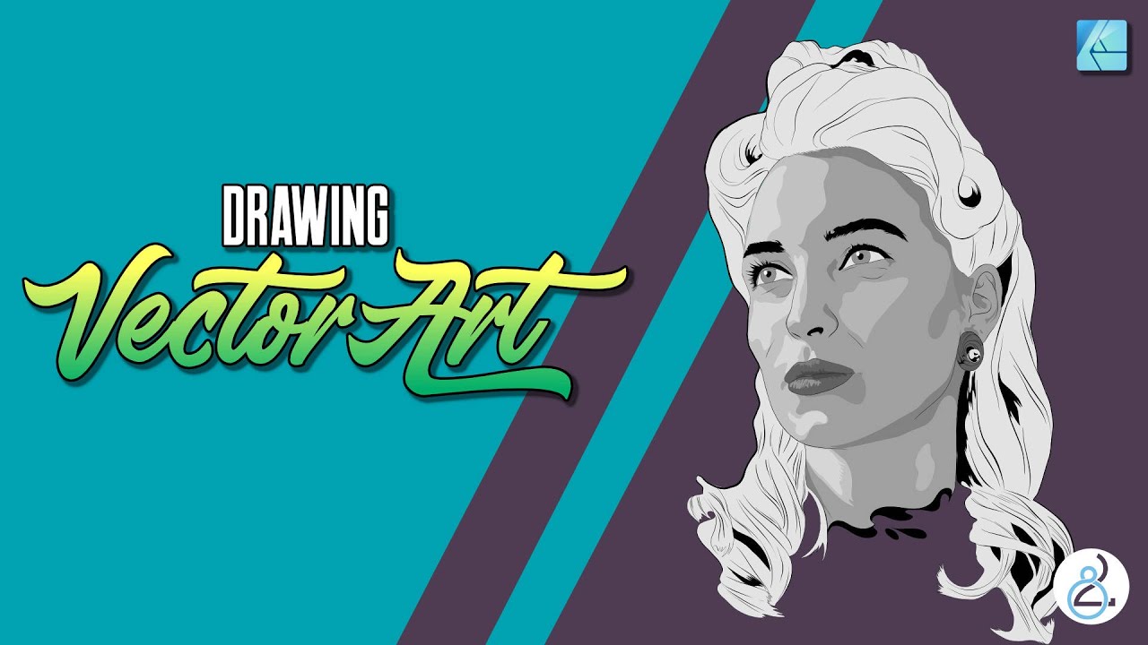 Making A Vector Portrait with Affinity Designer Time Lapse Speed Art ...