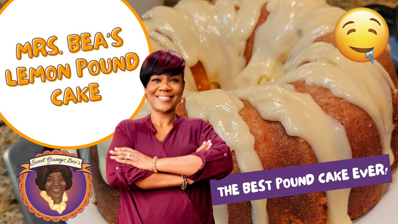 How to make Mrs. Bea's EASY Home made lemon pound cake with cream ...