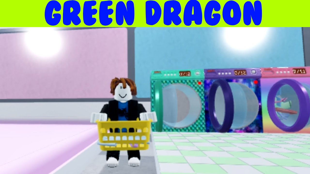 Green Dragon Washing Machine with Multiplier 130x - Roblox Laundry ...