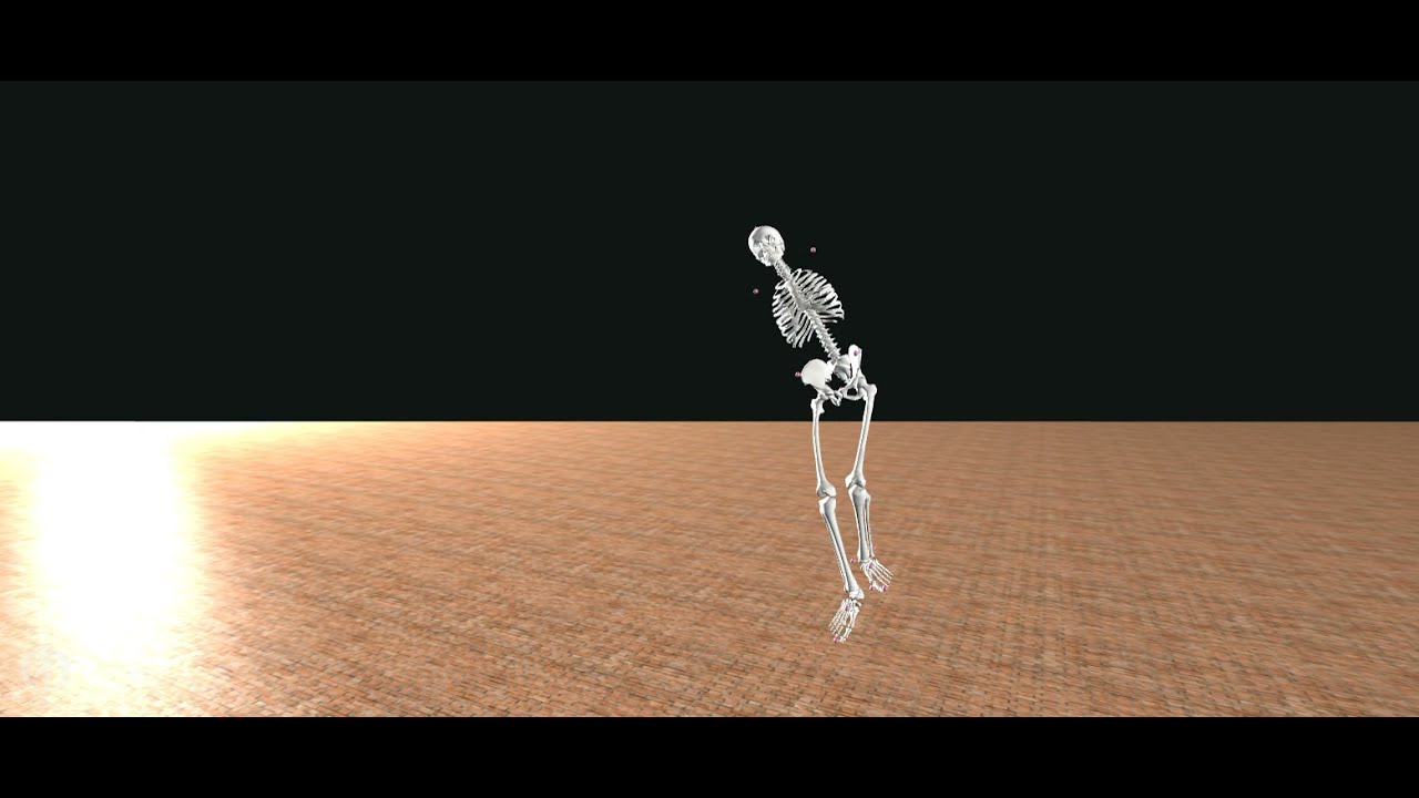 Real-life fall reconstruction (3 IMUs) - YouTube