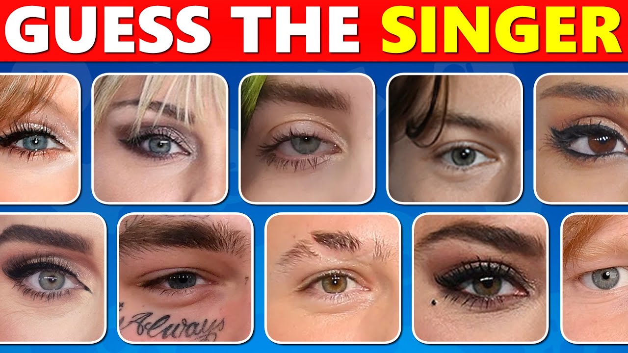 Guess the SINGER by ONE EYE! (2023) - YouTube